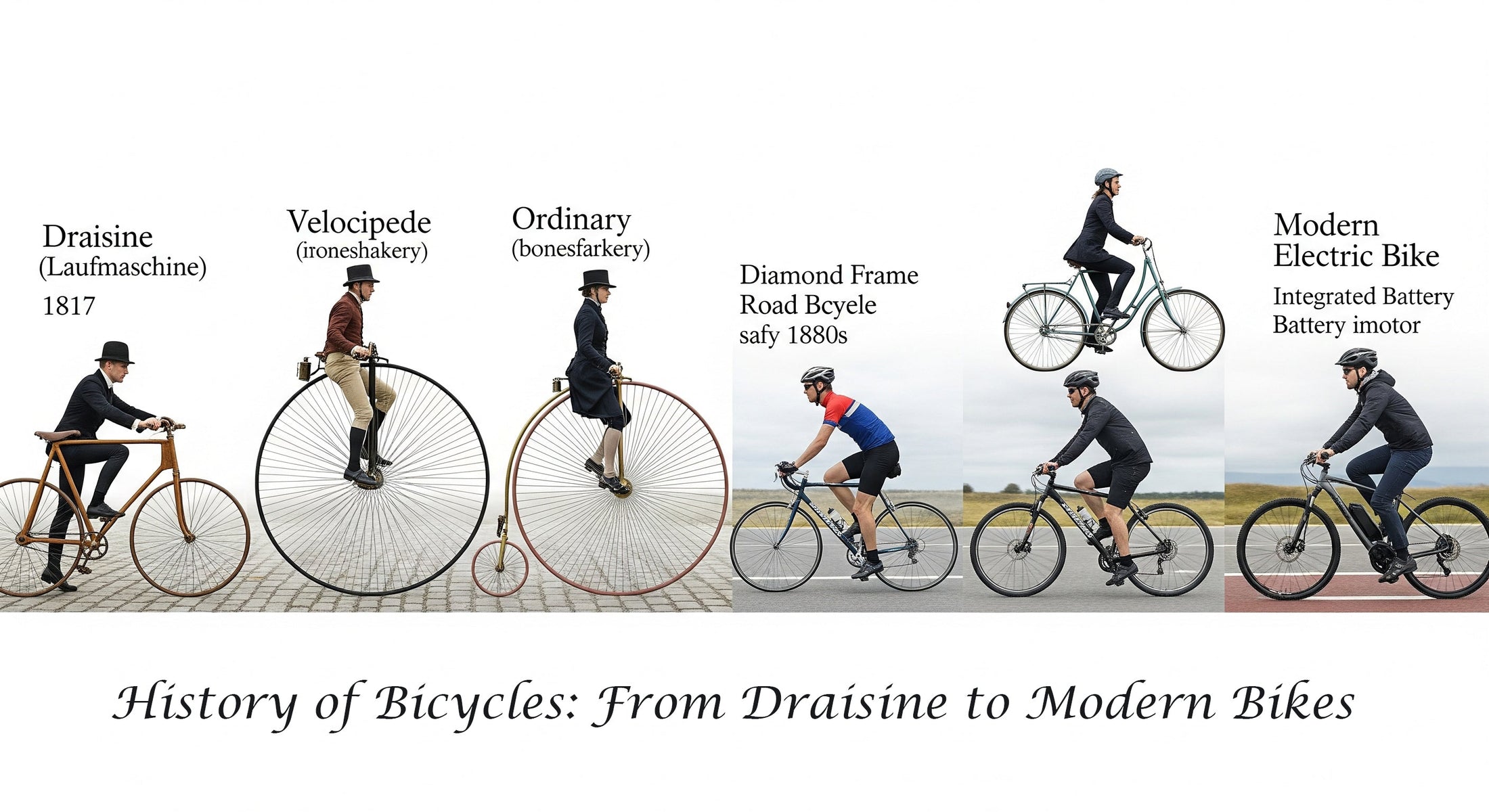 History of Bicycles: From Draisine to Modern Bikes – Vesco Cycles