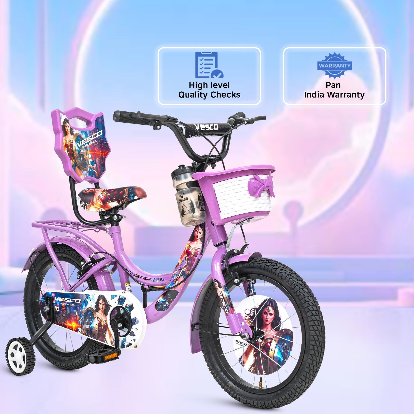 Vesco Wondergirl 16T Girls Cycle (4–7 Years) – Vesco Cycles